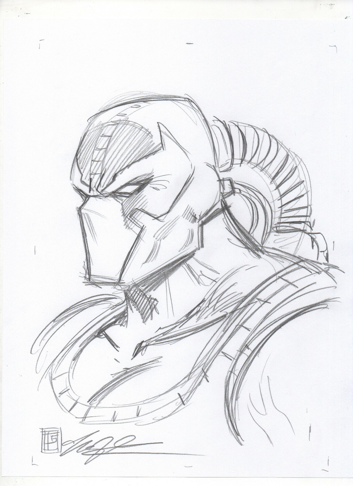 Bane Drawing In Pencil