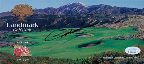 Greg Norman Signed Landmark Golf Club Flyer JSA Authenticated | eBay