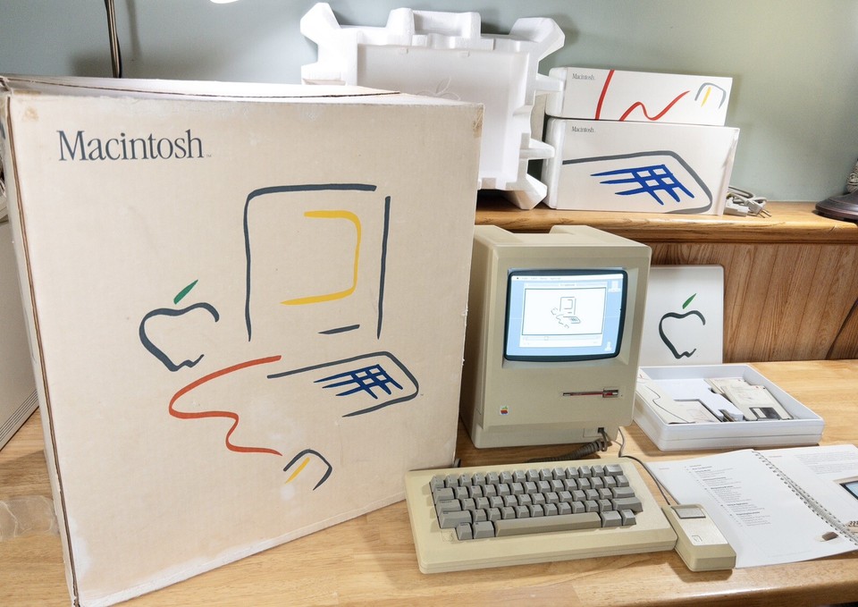 1984 APPLE MACINTOSH 128K MATCHING # BOX Set Original Mac Model M0001 WORKS RARE | eBay