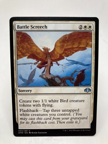 Battle Screech NM/M* Dominaria Remastered ENGLISH 002/261 mtg ...