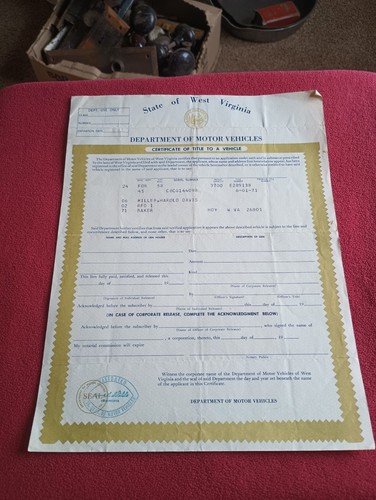 Vintage 1958 Ford Truck Car Classic Collectible Historical Document Ephemera | eBay