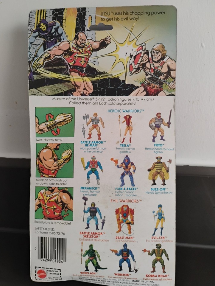 MOTU 1983 Jitsu Action Figure By Mattel | eBay