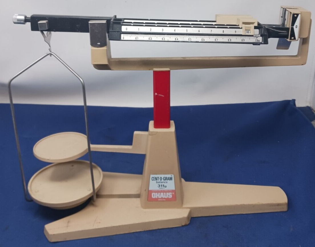 OHAUS Model #8269 Cent-O-Gram Four Beam Balance Scale With Pans ...