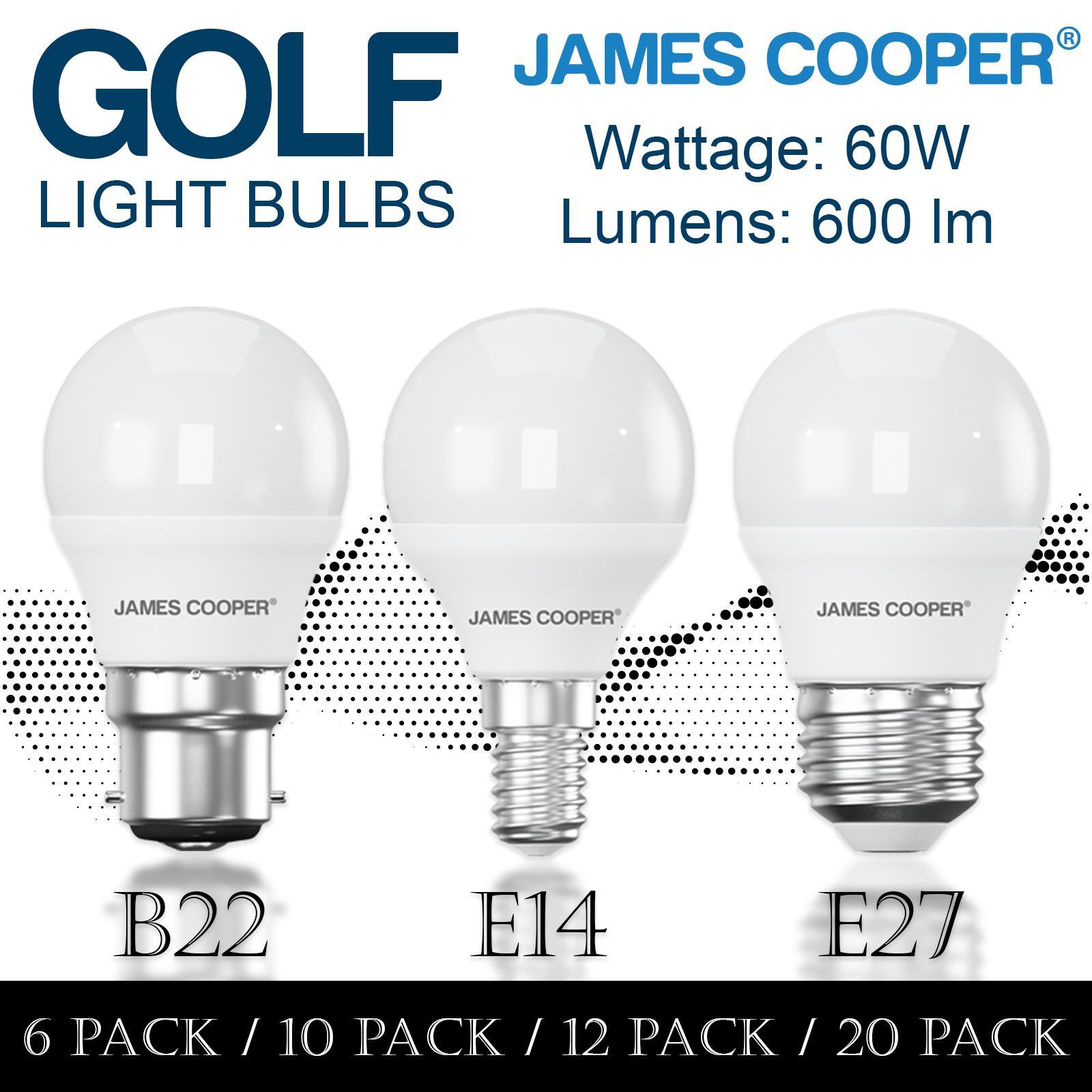 LED Golf Ball Bulbs Mini Globe Energy Saver Warm Day White Lightbulb ...