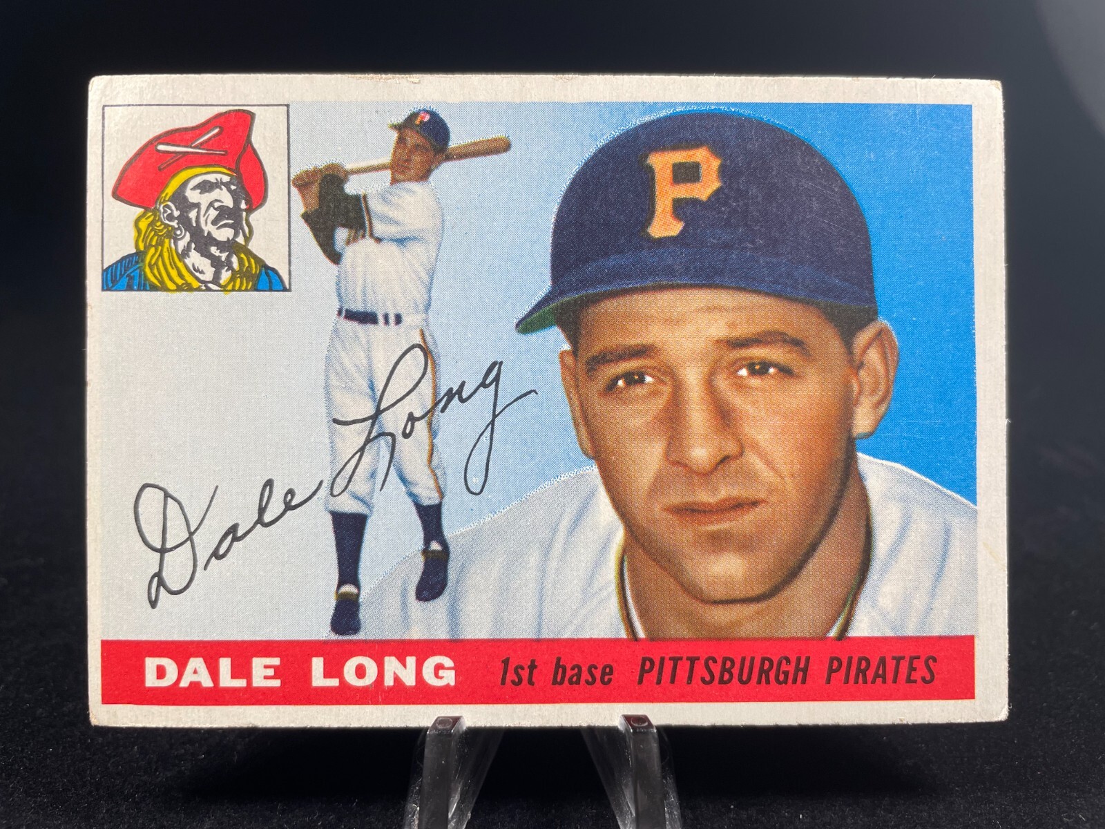 1955 Topps Baseball Card Dale Long Rookie #127 Pittsburgh Pirates | eBay