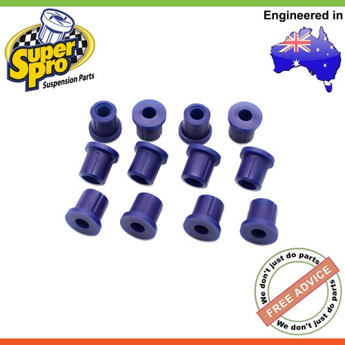 * SUPER PRO * Leaf Spring Bushes-Front & Rear For TOYOTA Landcruiser 43 ...