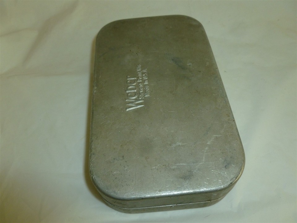 Vintage Metal Weber Fly Fishing Tackle Box Lot K-853 | eBay
