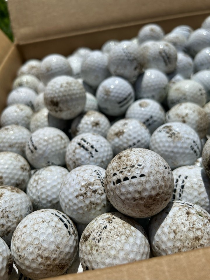 600 Used Range Balls Hit Away D Grade Golf Balls Practice Shag Bag | eBay