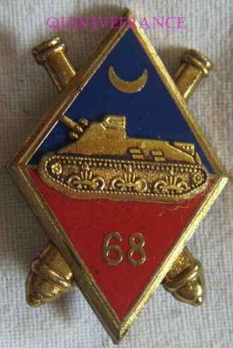 IN01087 - INSIGNE 68° Régiment d’Artillerie, dos grenu fin | eBay