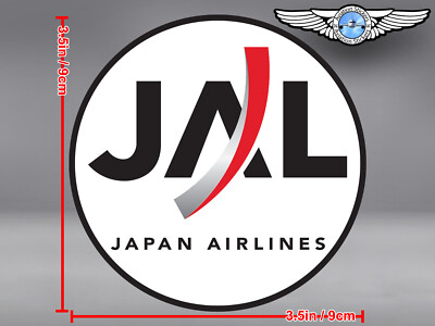 JAL JAPAN AIRLINES OLD LOGO ROUND STICKER / DECAL | eBay UK