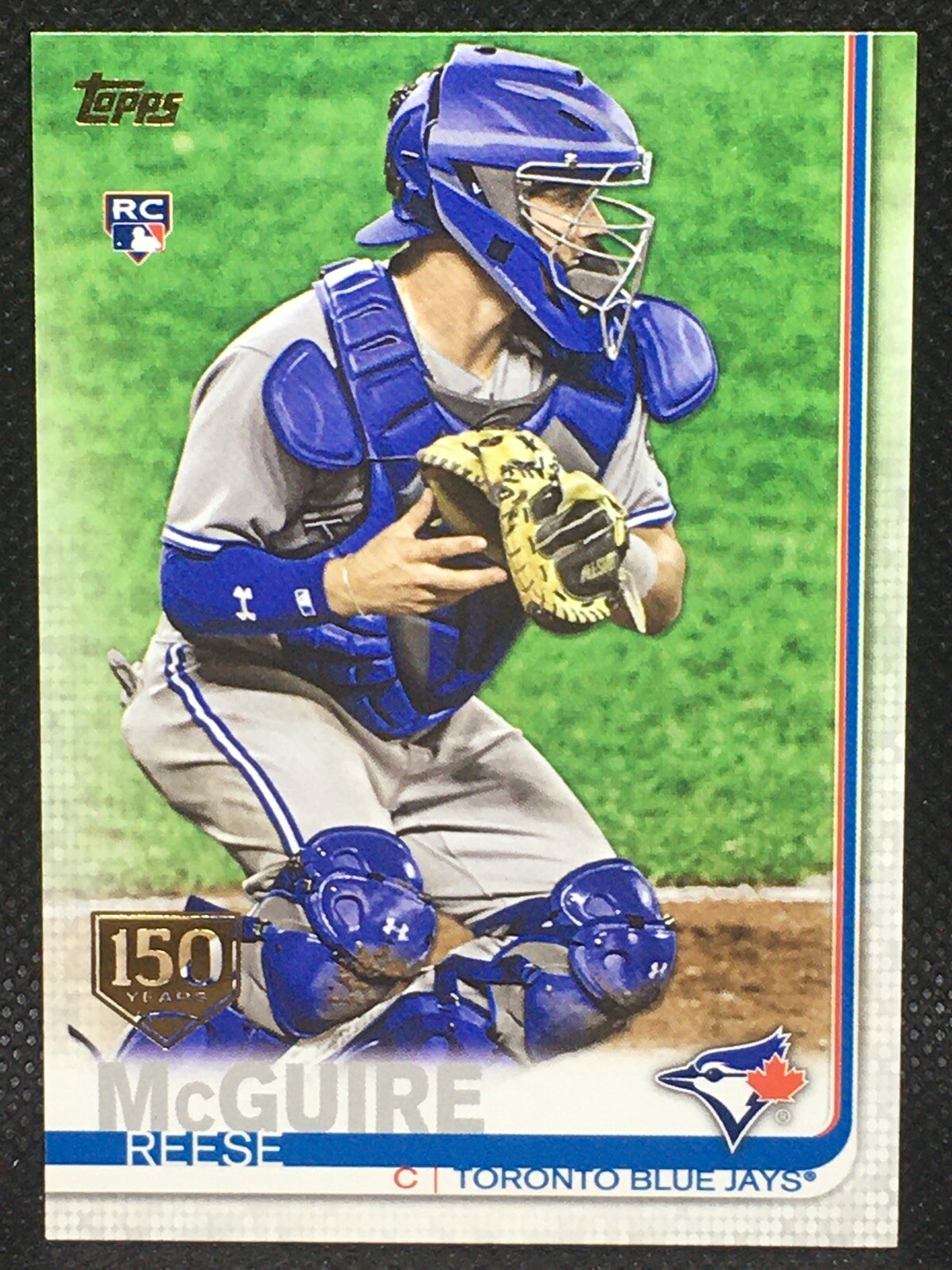 2019 Topps 150th Anniversary Reese McGuire RC Toronto Blue Jays Rookie ...