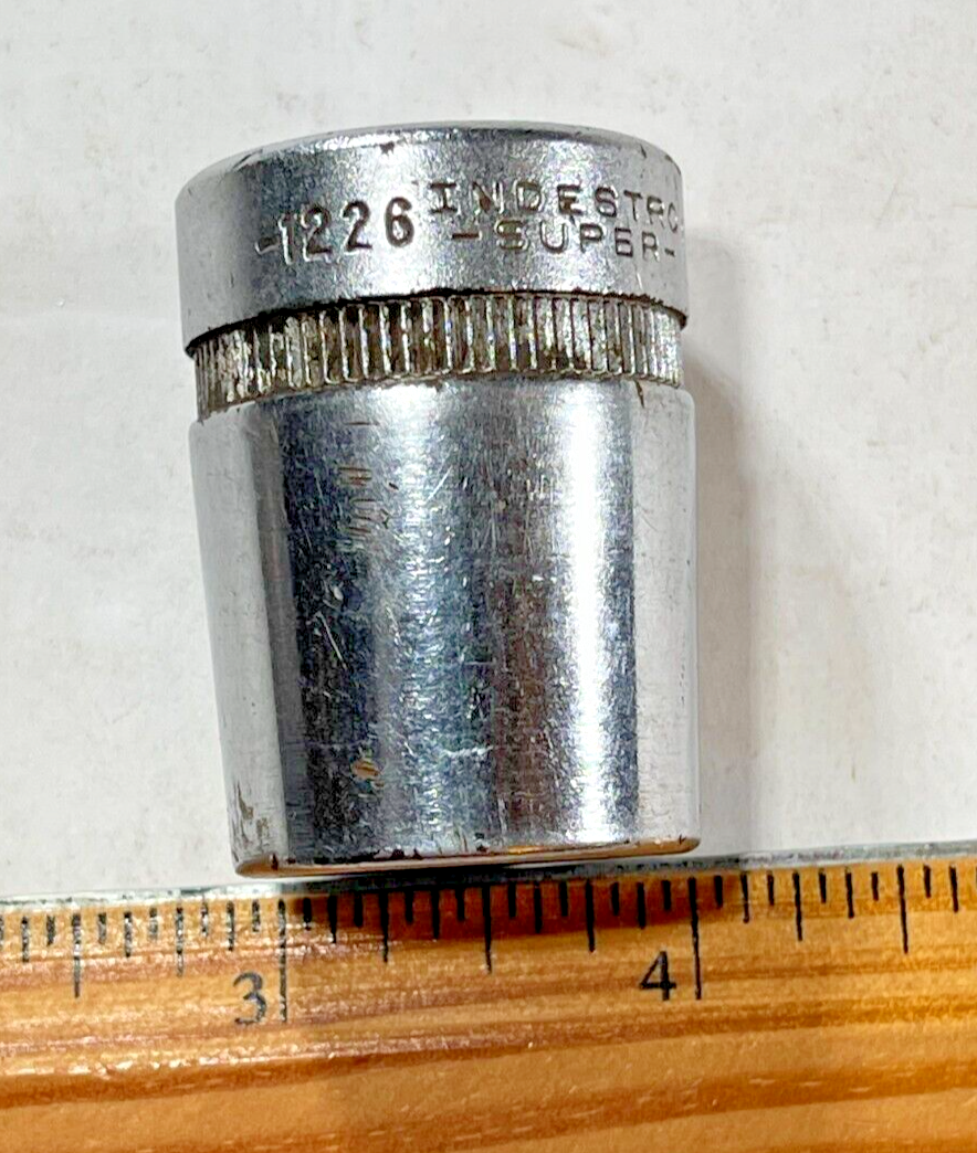 Vintage INDESTRO SUPER 1/2" Drive Socket 13/16" Model #1226 12pt | eBay