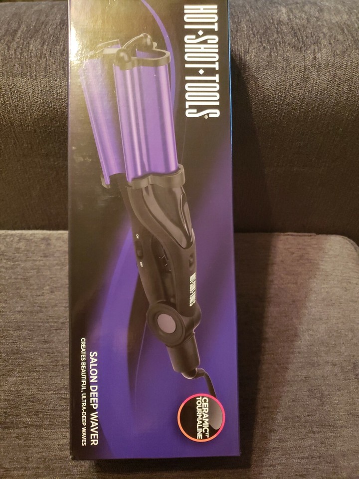 Hot Shot Tools Helen Of Troy Salon Deep Waver Iron Ceramic Tourmaline ...