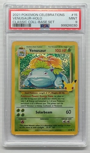 2021 Pokemon Celebrations Venusaur Holo Classic Collection Base Set #15 ...