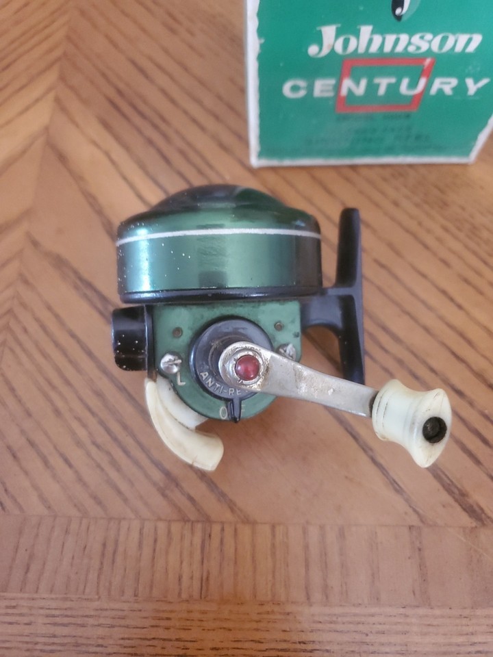 Vintage Johnson Century Model 100B Fishing Reel with Original Box Parts ...
