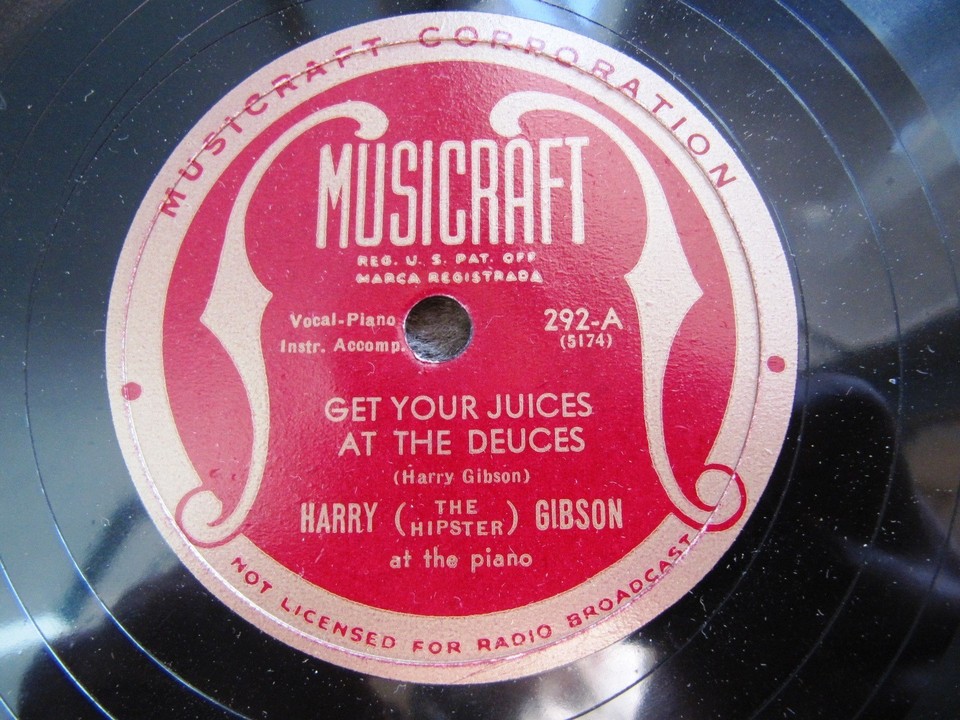 MINT 1944 HARRY GIBSON Hipster Riot in BOOGIE WOOGIE Stop Dancing up Musicraft | eBay