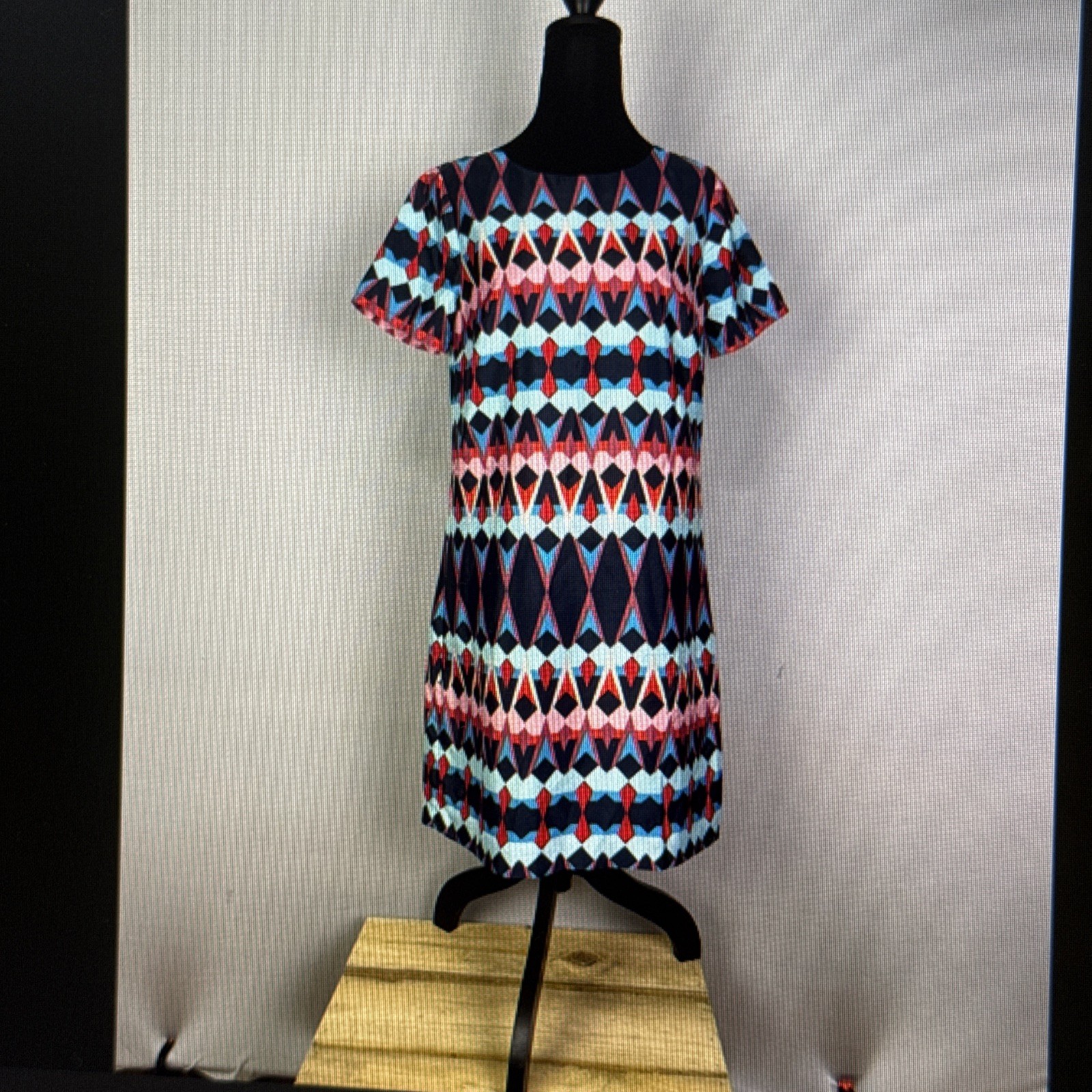 J Crew Shift Dress Career Casual Summer Lined Short Sleeve EPOC SZ 0 | eBay