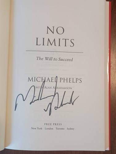 Michael Phelps Signed No Limits Book With COA and Proof | eBay