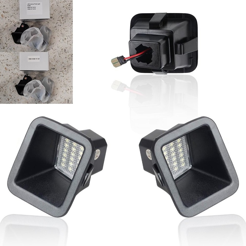 For 2017-22 F250 F350 Super Duty Bright LED White License Plate Light ...