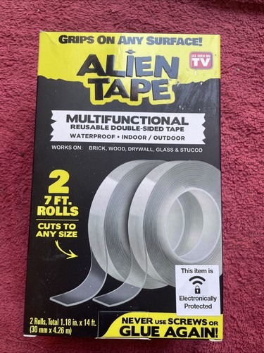As Seen on TV Alien Tape 7 ft. Reusable Double-Sided Multi-Surface Tape ...