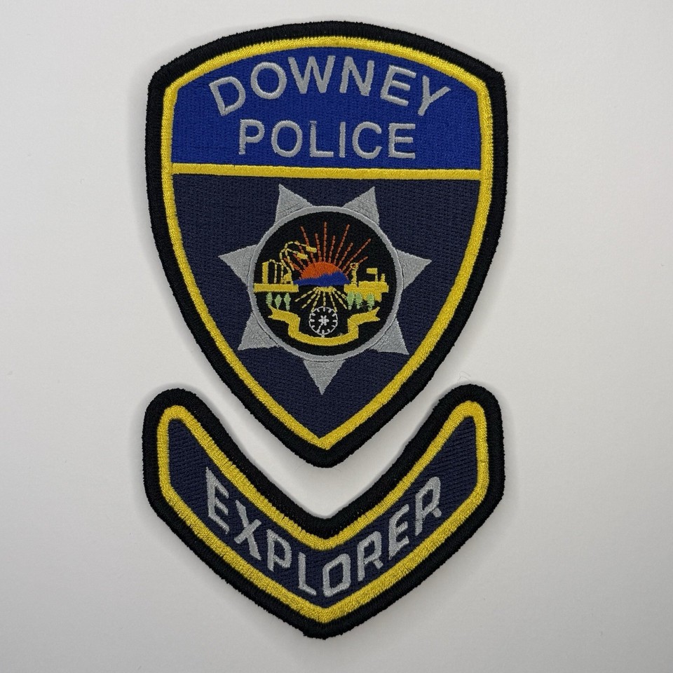 Downey California Police Department Explorer Rocker Patch | eBay