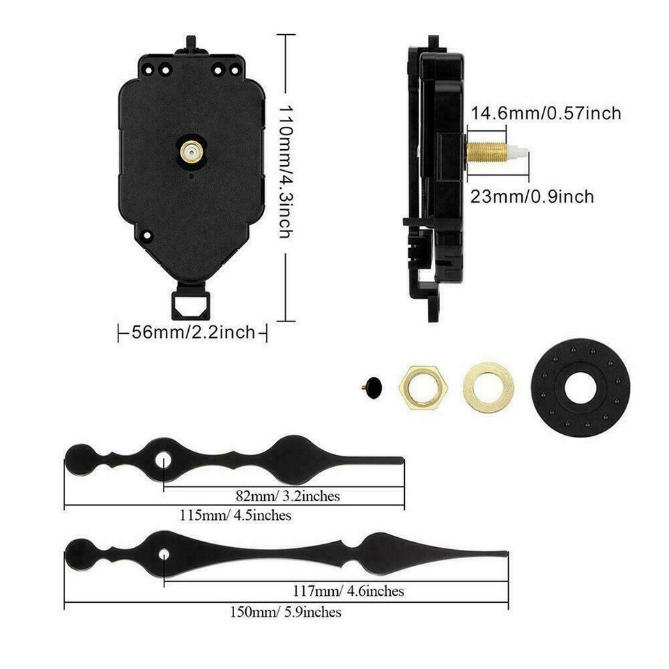 DIY Repair Quartz Clock Pendulum Swing Movement Mechanism Motor NICE ...