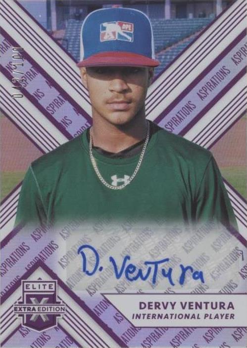 2018 Panini Elite Extra Edition - Dervy Ventura #196 Aspirations Purple ...