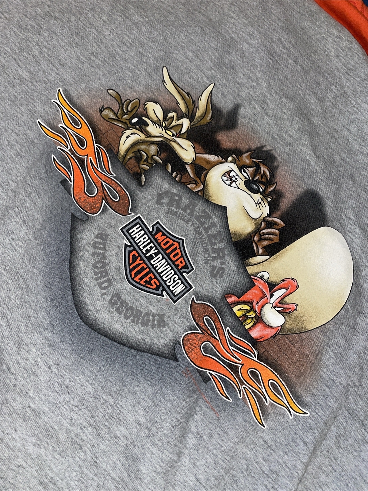 3 Looney Tunes Harley Davidson Shirt Mens Xxl Ruff Ri… - Gem