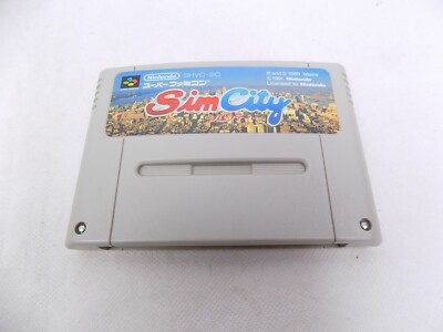 Nintendo Super Famicom SNES Cart Sim City SHVC-SC Japan | eBay