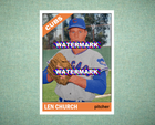 Len Church Chicago Cubs 1966 Style Custom Baseball Art Card | eBay
