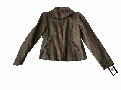 Sebby Collection - Jacket with Zipper Pockets - Women's - Taupe - M ...