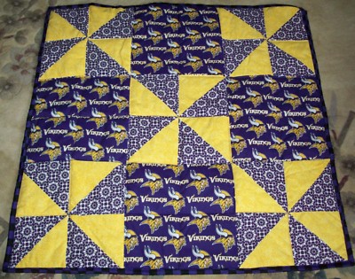 New Handmade Minnesota Vikings Inspired Baby Crib Quilt Comforter ...