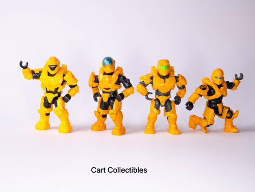 Halo Mega Construx Yellow Spartans Lot of 4 Figures E2 | eBay