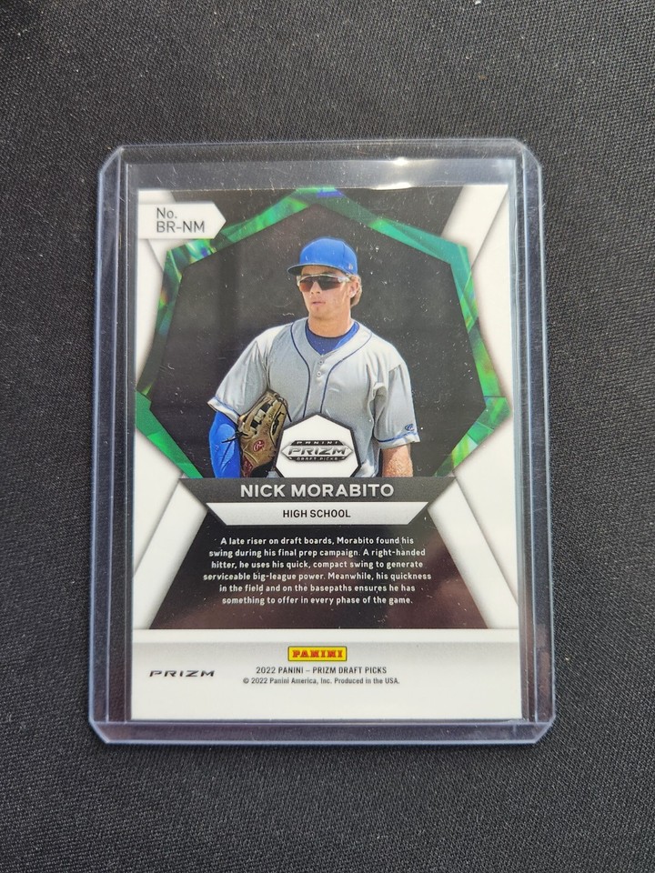 2022 Panini Prizm Draft Picks Baseball Nick Morabito RC Brilliance ...