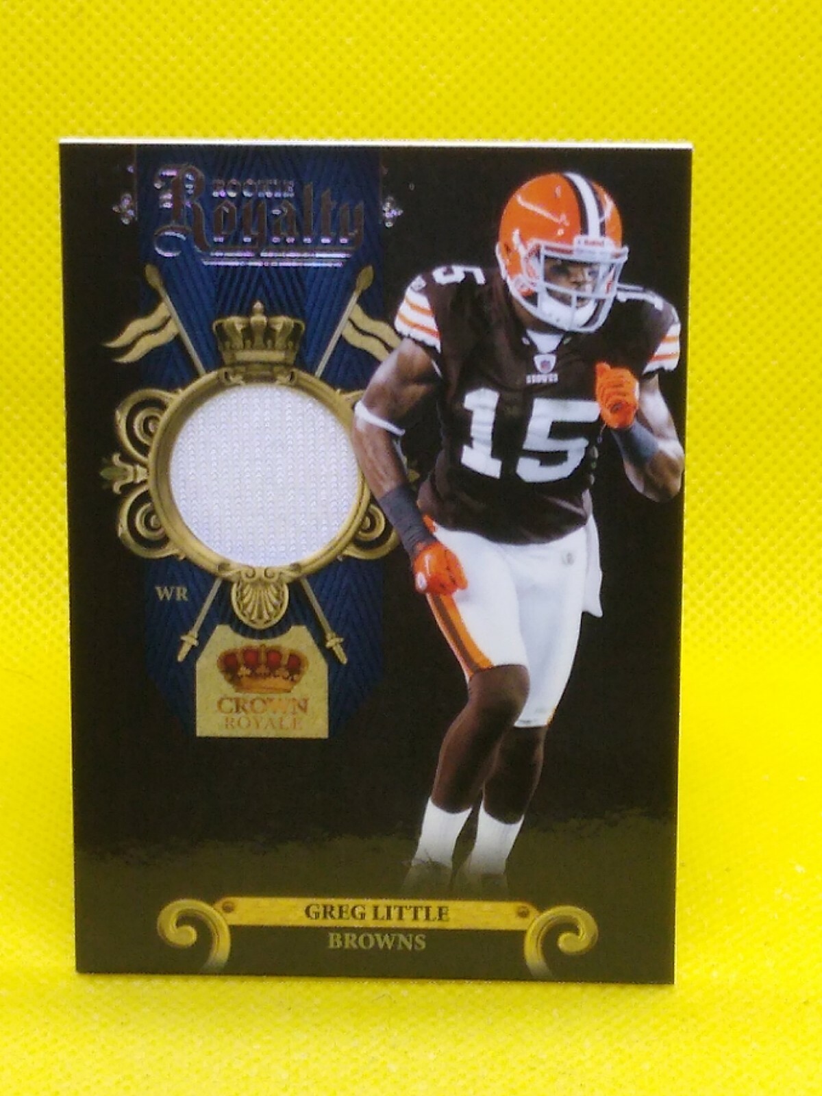 Greg Little 2011 Crown Royale ROOKIE JERSEY #5 Browns UNC Tar Heels 46/ ...