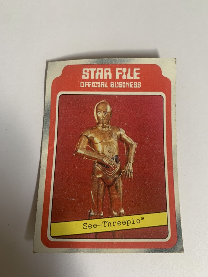 Ultra Rare! 1977 Star Wars C-3PO Trading Rookie Card’s. | eBay
