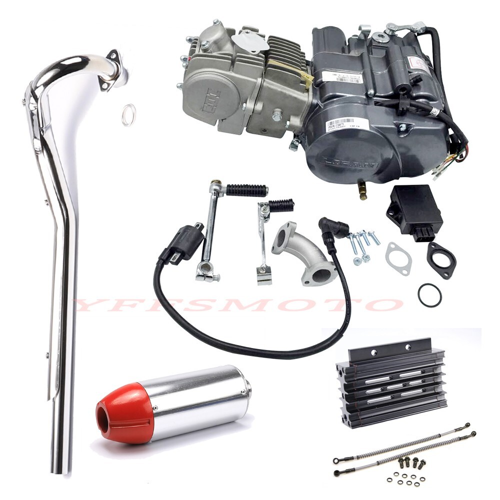 Lifan 150cc Engine Motor Kit Muffler Exhaust Pipe for 110cc 125cc 140cc ...