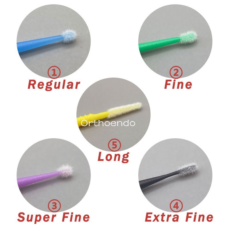 400Pcs Micro Brushes Applicators Microbrush Dental Regular/ Fine/Super ...
