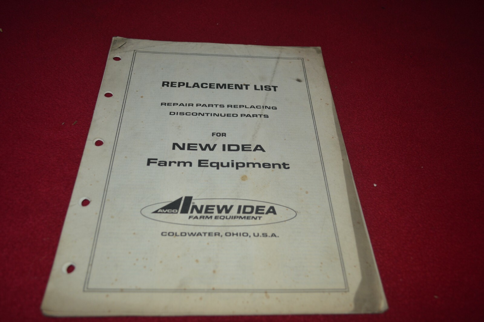 New Idea Parts Replacing Discontinued Parts Dealer's Parts Book MFPA | eBay