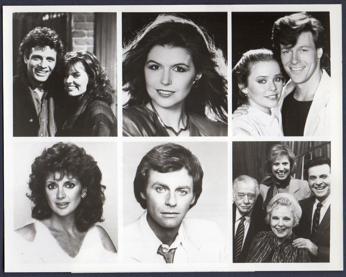 cast of GENERAL HOSPITAL Steve Bond Finola Hughes ORIG PHOTO TV soap ...