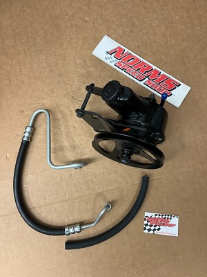Mopar 383 440 Saginaw Power Steering Pump Brackets Pulley Cuda GTX 1970 ...