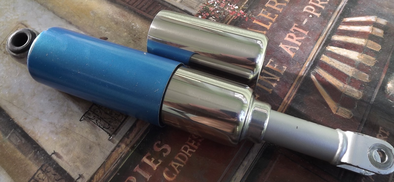 PAIR Honda CD175 / CB175 STAINLESS STEEL REAR SHOCK COVERS. | eBay