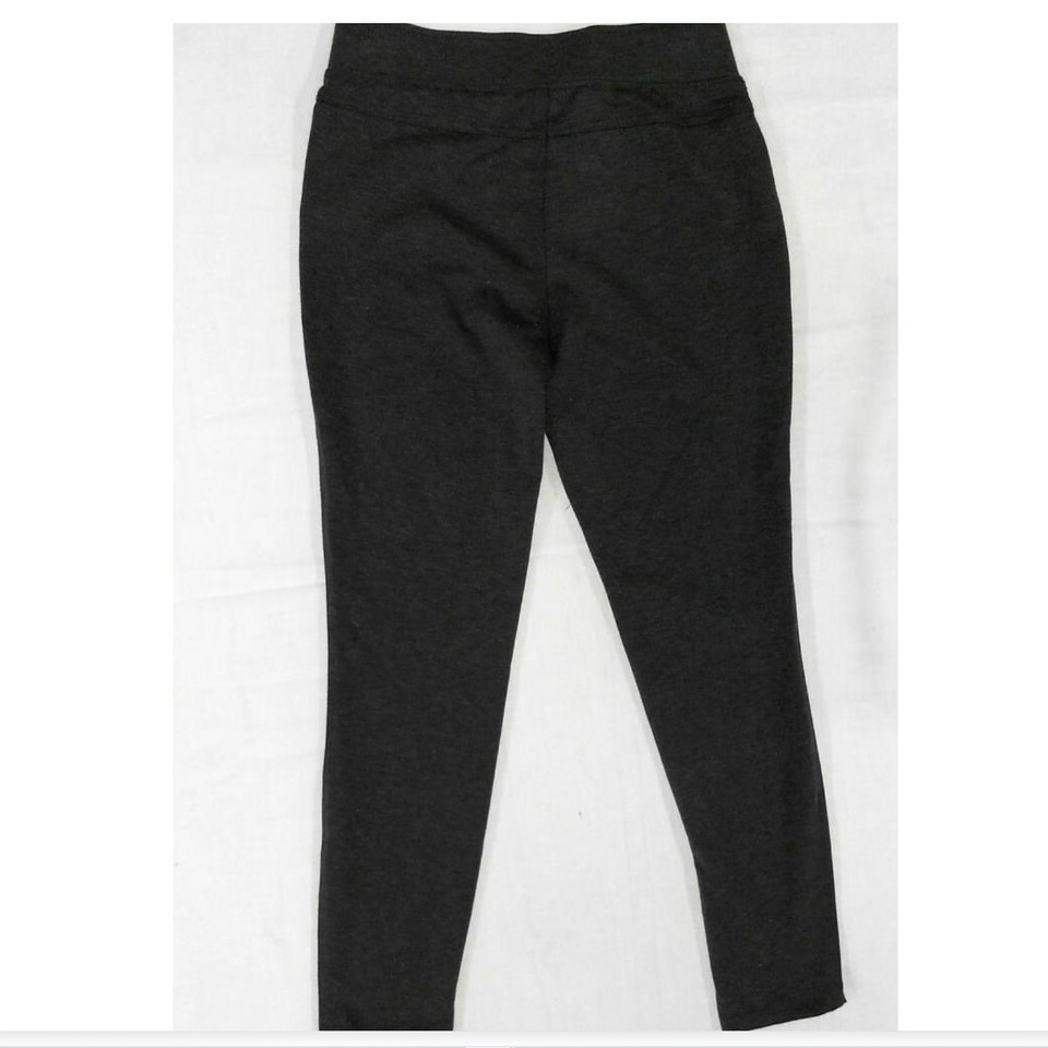 ECI NY Women Casual Pants M Heather Gray Stretch Textured Pull Up | eBay