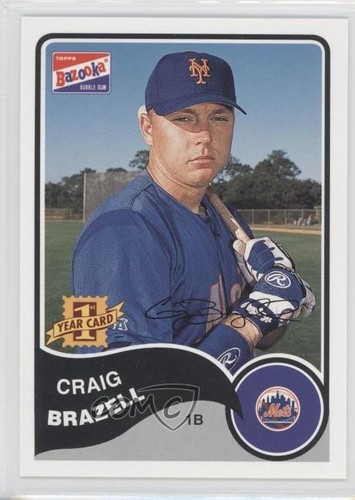 2003 Topps Bazooka Craig Brazell (Full Color Bazooka Logo) #122 Rookie ...