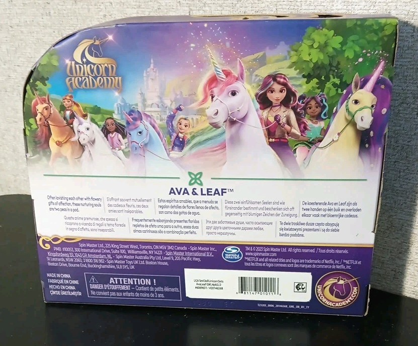 Unicorn Academy Small Doll and Unicorn AVA & LEAF BRAND NEW In Box ...