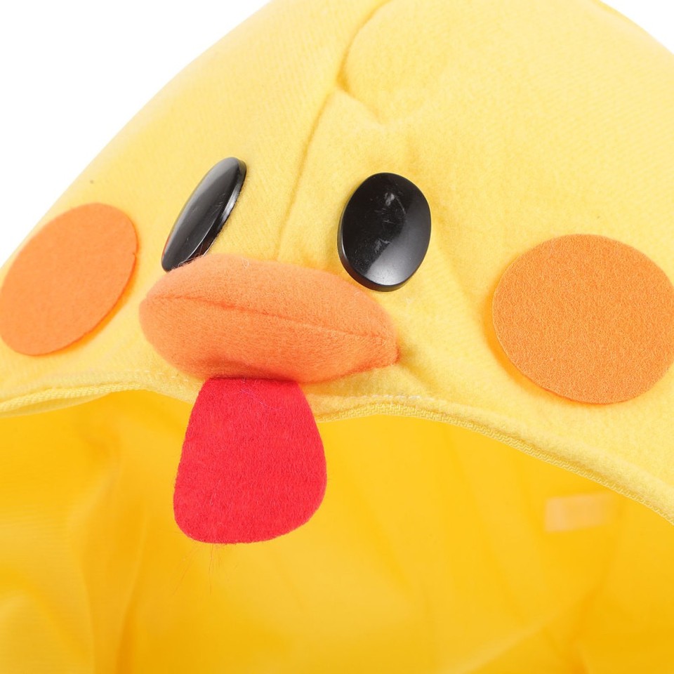 Chick Mask Hat Headgear Plush Animal Chicken Costume Graduation Hats ...