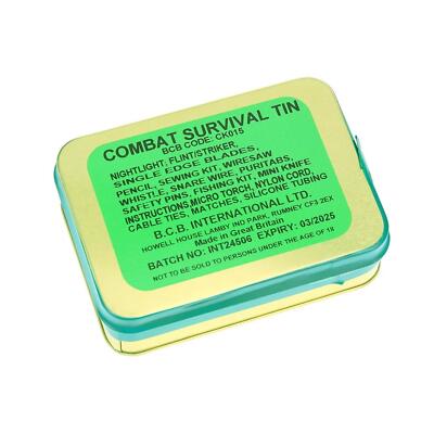 BCB Combat Survival Tin essentials rescue survival outdoor basic ...