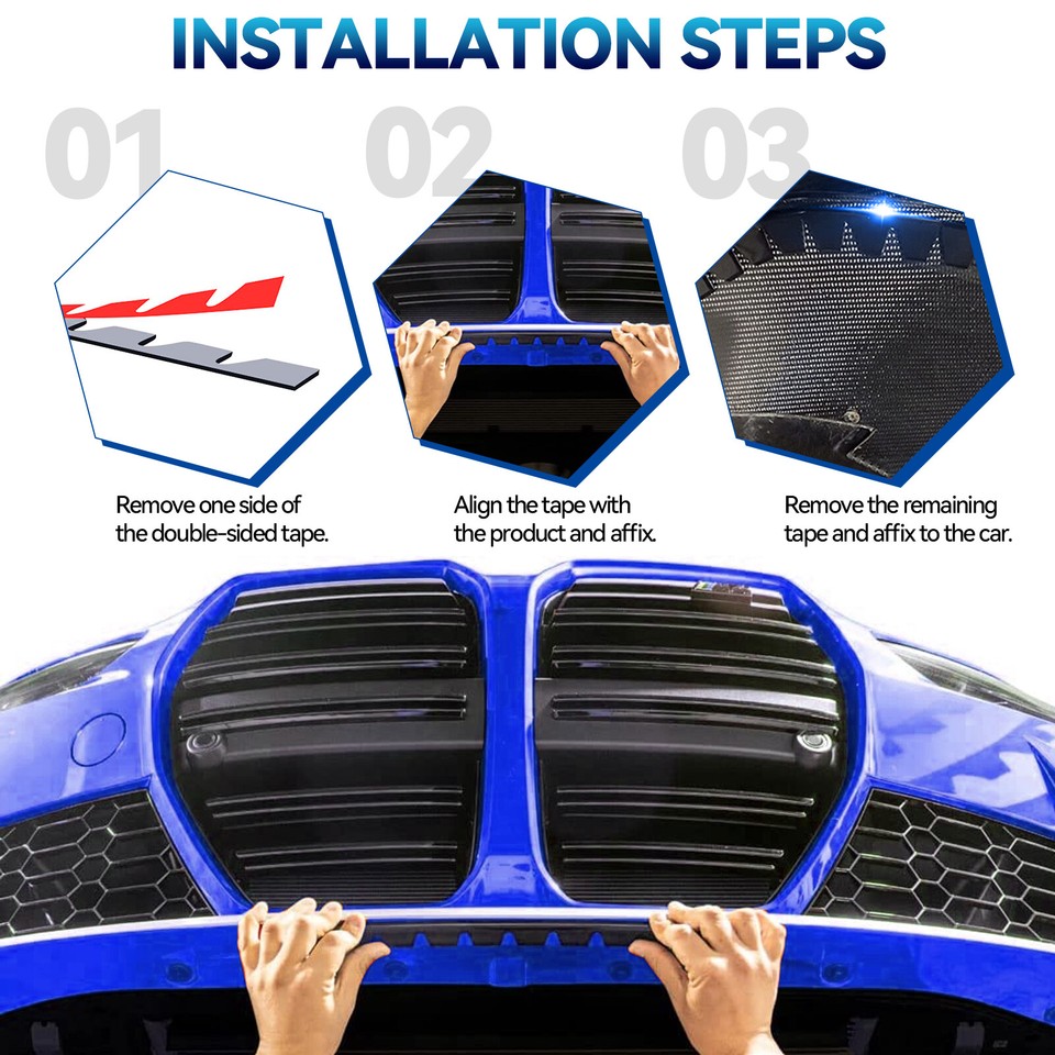 8x Universal DIY Car Bumper Guard Anti-Scratch Kit Scrape Protector ...