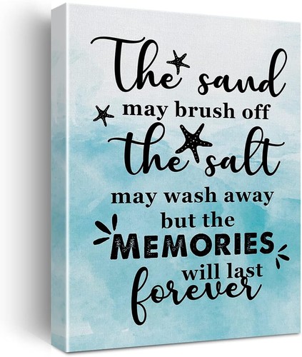 The Sand May Brush off 40x50cm Stretched Inspiration Canvas Wall Art ...
