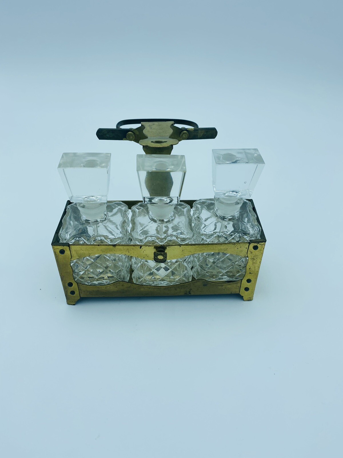 Crystal & Brass Vanity Perfume Caddy Set - 7pc | eBay